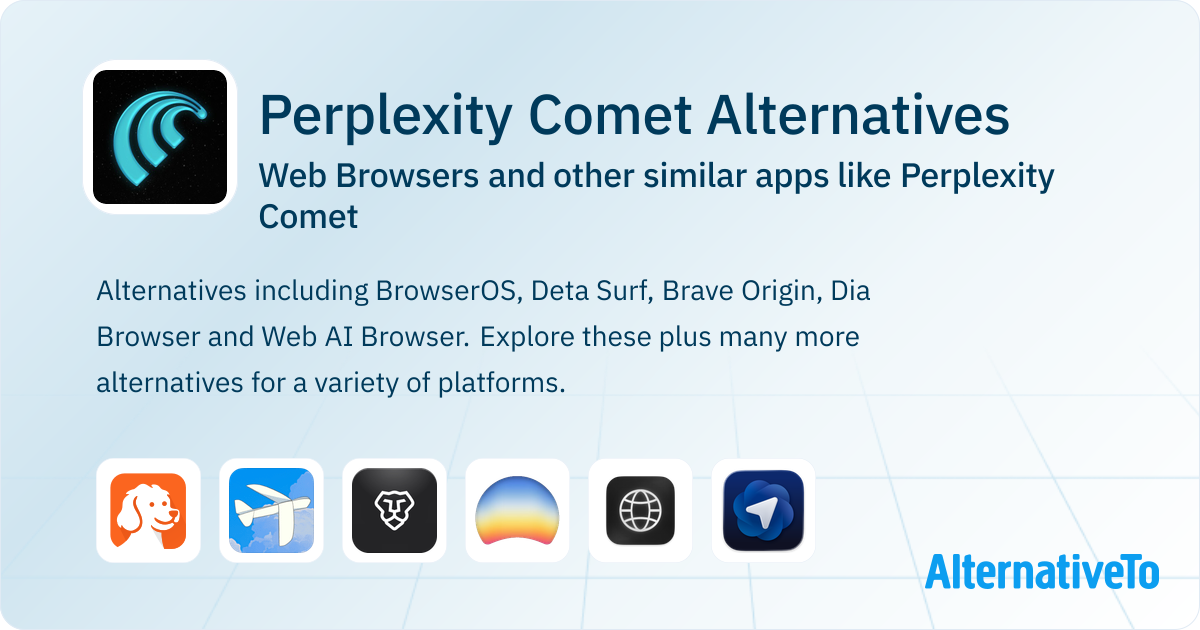 Perplexity Comet Alternatives: Top 12 Web Browsers & Similar Apps ...