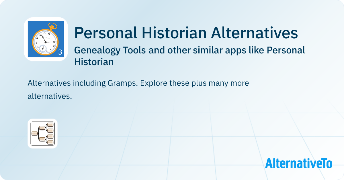 Personal Historian Alternatives: Top 1 Genealogy Tools & Similar Apps ...