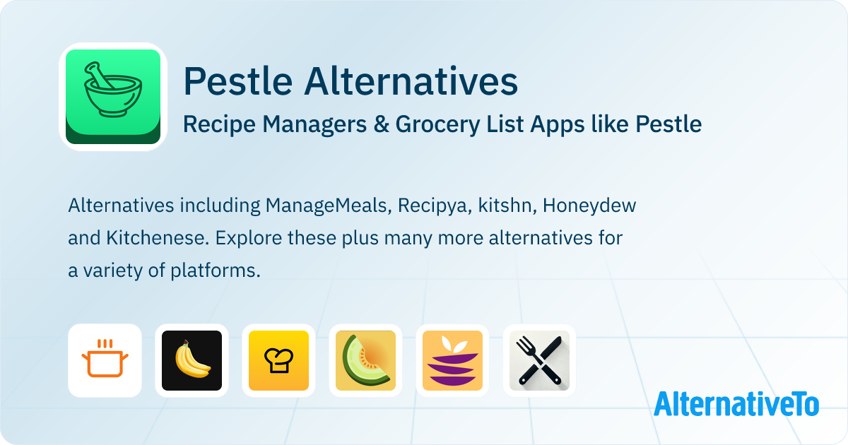 Pestle Alternatives: Top 12 Recipe Managers | AlternativeTo