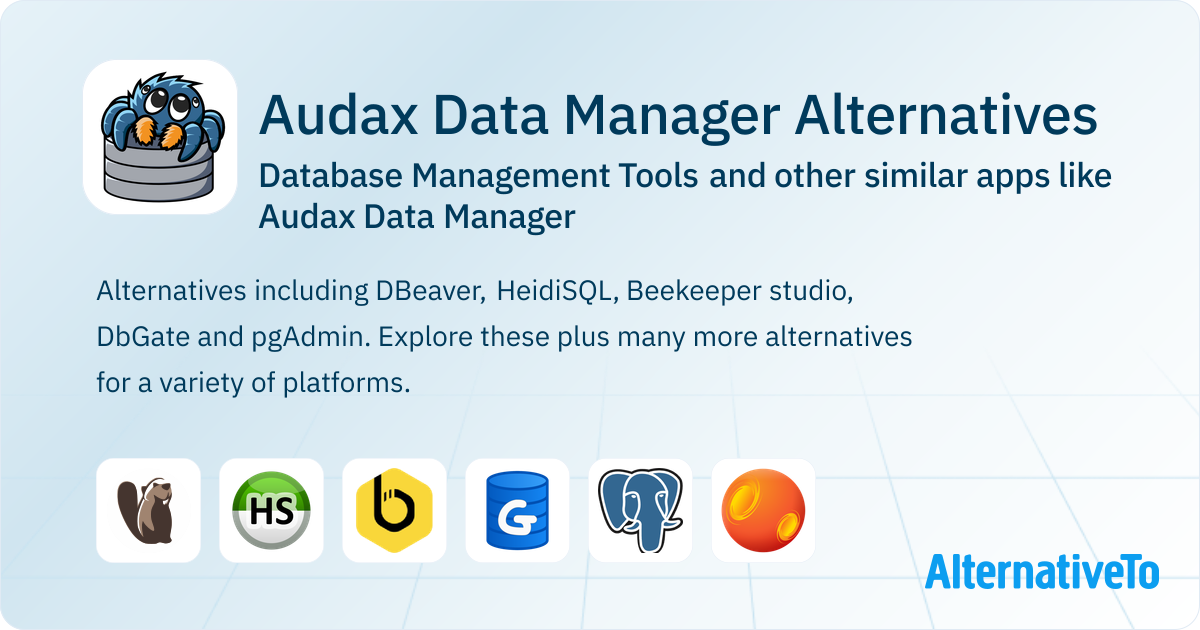 PgManage Alternatives: Top 12 Database Management Tools & Similar Apps ...