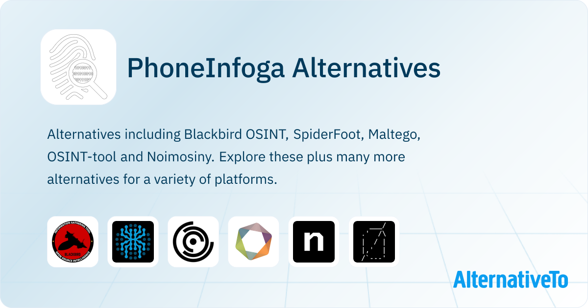 PhoneInfoga Alternatives - Explore Similar Software | AlternativeTo
