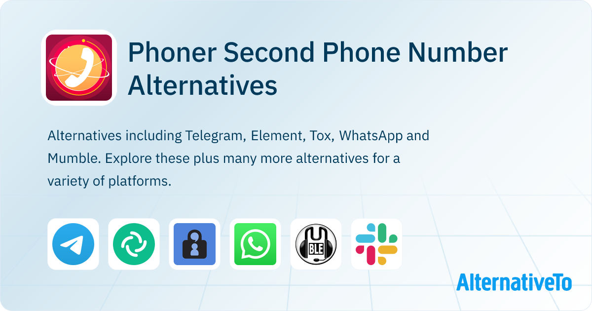 Phoner Second Phone Number Alternatives - Explore Similar Apps ...