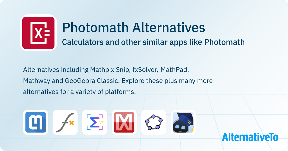Photomath Alternatives: Top 12 Calculators & Similar Apps | AlternativeTo
