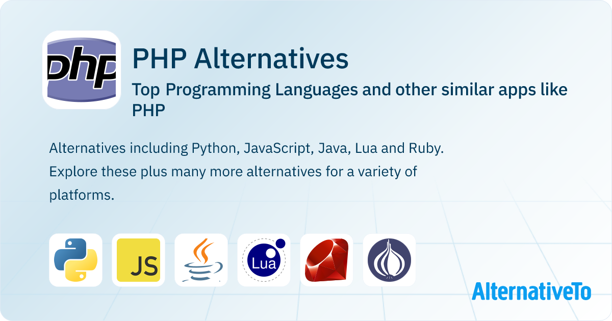 Great PHP Alternatives: Top Programming Languages in 2024 | AlternativeTo