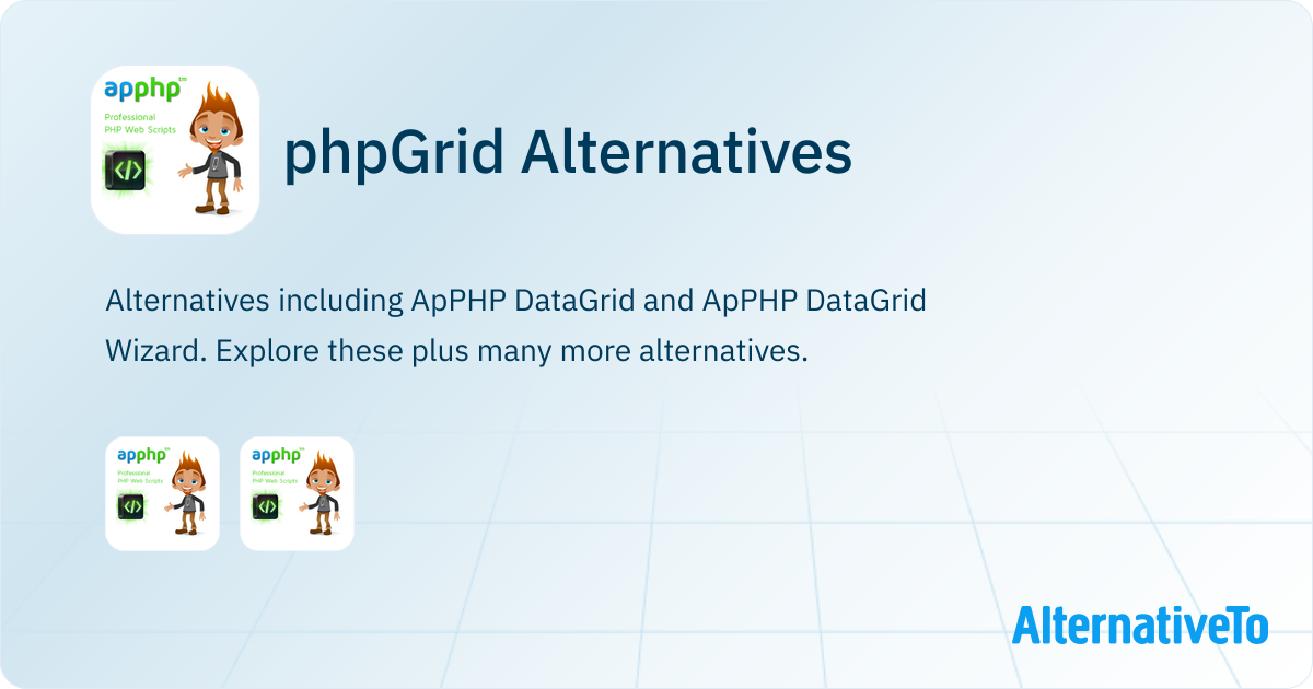 Phpgrid Alternatives Explore Similar Sites And Apps Alternativeto 1129
