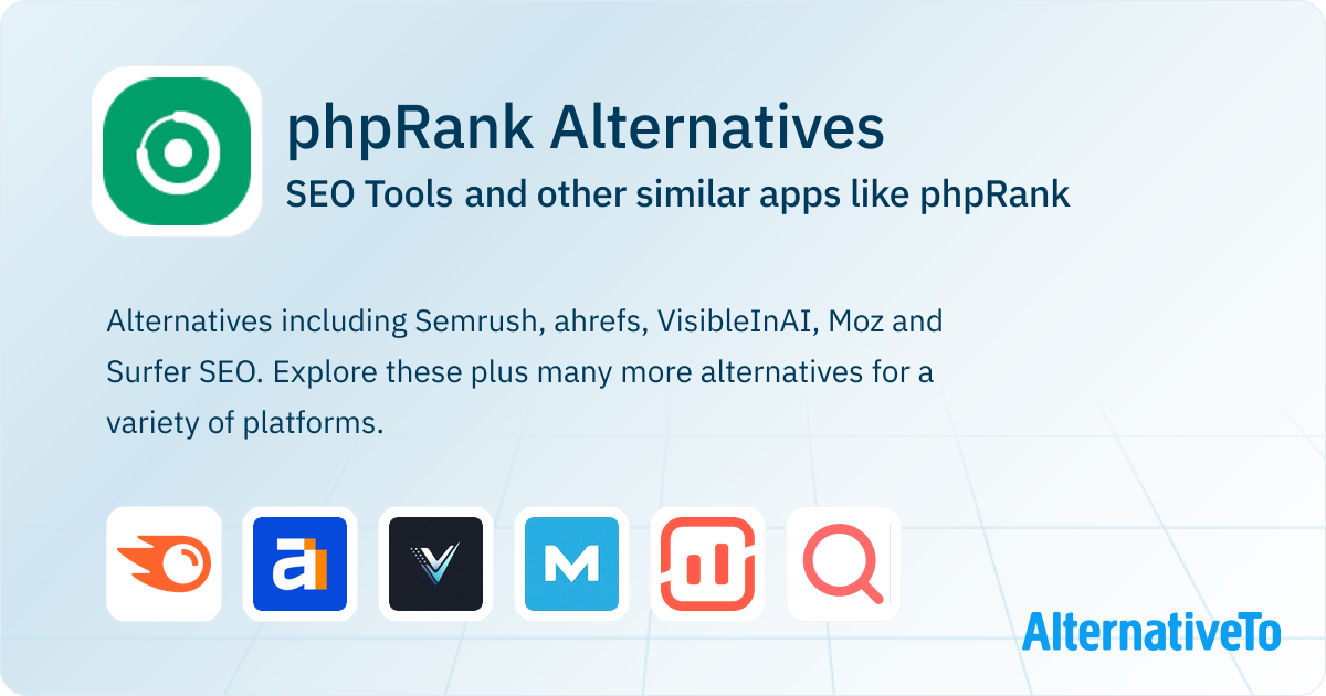 phpRank Alternatives: Top 9 SEO Tools & Similar Apps | AlternativeTo