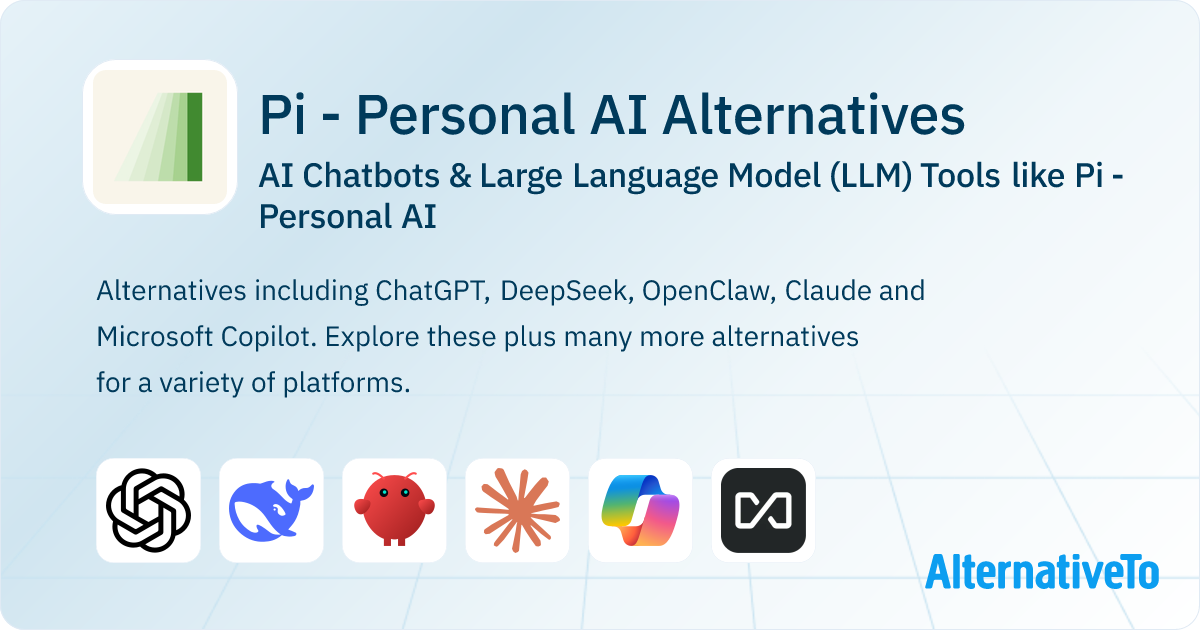Pi - Personal AI Alternatives: Top 12 AI Chatbots | AlternativeTo