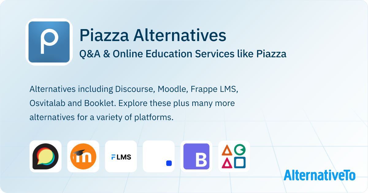 Piazza Alternatives: Top 11 Q&A & Online Education Services | AlternativeTo