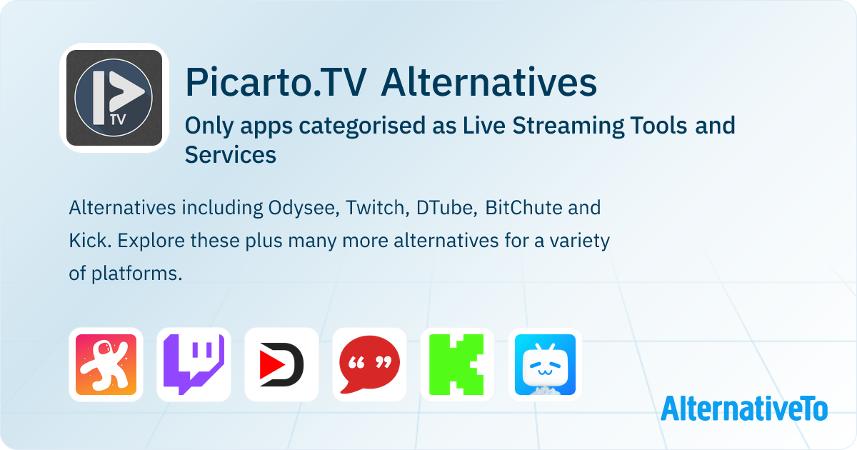 Picarto.TV Alternatives: Top 12 Live Streaming Tools and Services ...