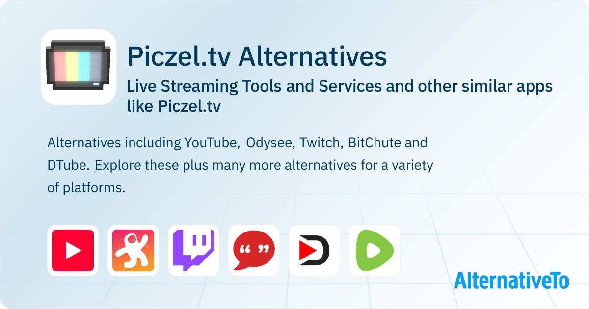 Piczel.tv Alternatives: Top 12 Live Streaming Tools and Services ...