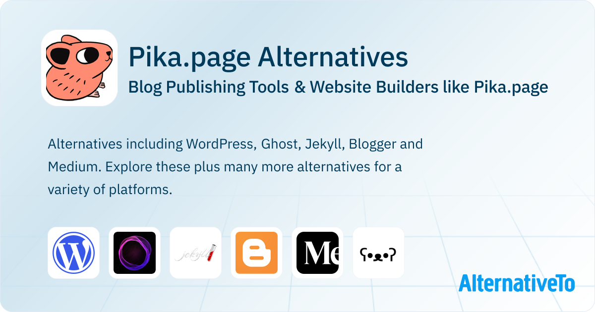 Pika.page Alternatives: Top 15 Blog Publishing Tools | AlternativeTo