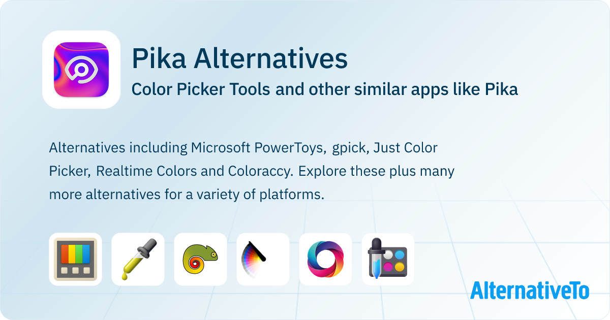 Pika Alternatives: Top 12 Color Picker Tools & Similar Apps | AlternativeTo