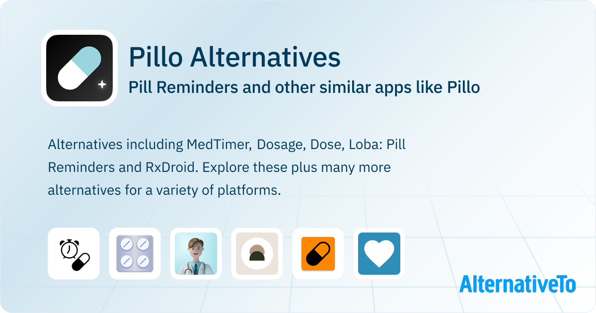 Pillo Alternatives: Top 12 Pill Reminders & Similar Apps | AlternativeTo