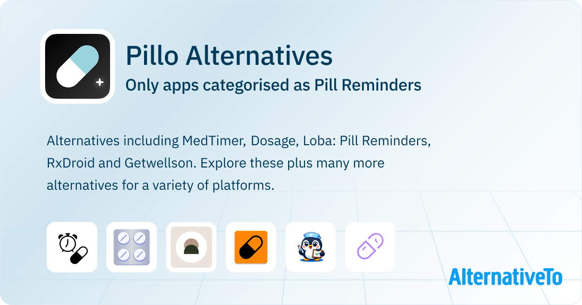 Pillo Alternatives: Top 20 Pill Reminders | AlternativeTo