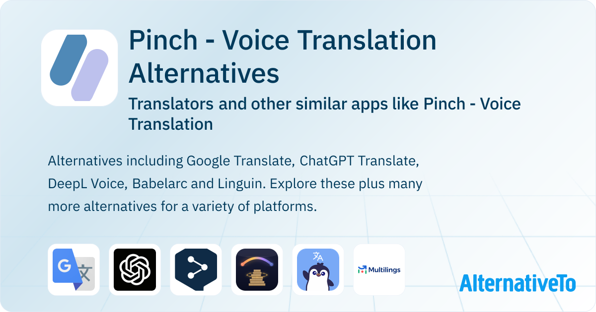 Pinch - Voice Translation Alternatives: Top 22 Translators & Similar ...