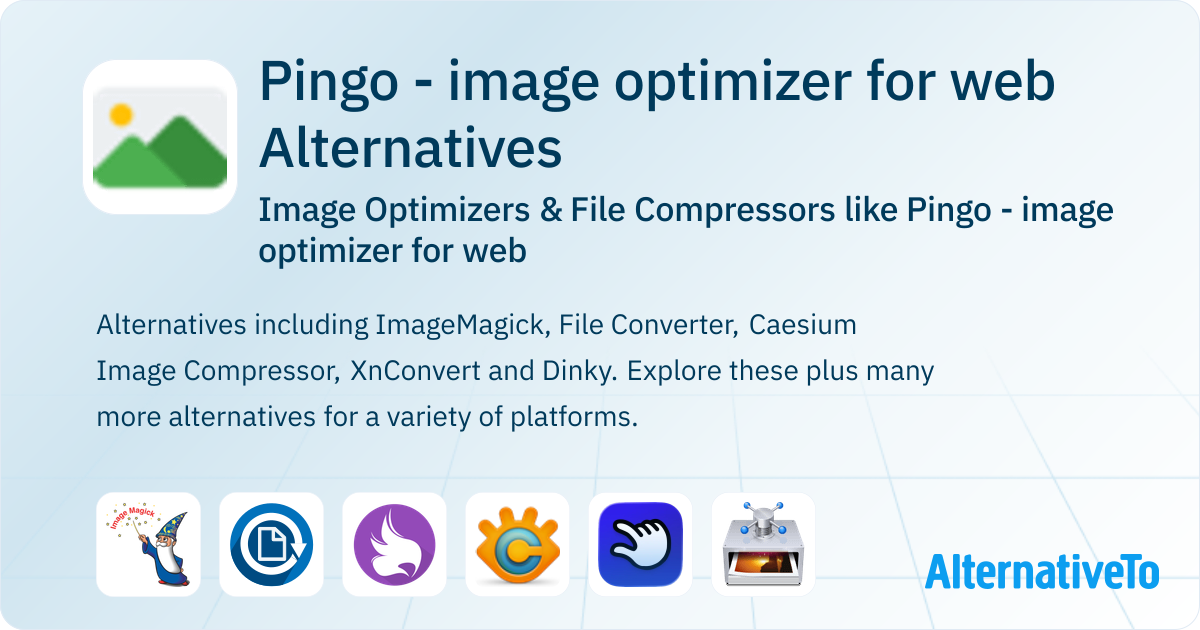 Pingo - image optimizer for web Alternatives: Top 12 Image Optimizers ...