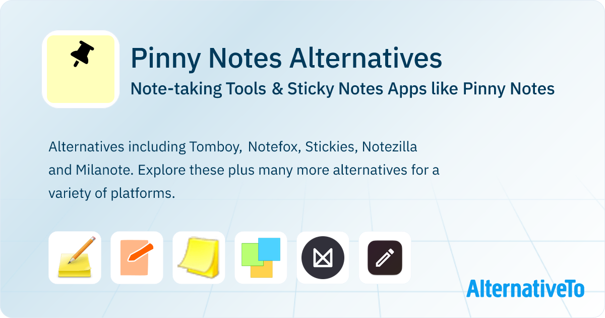 Pinny Notes Alternatives: Top 12 Note-taking Tools | AlternativeTo