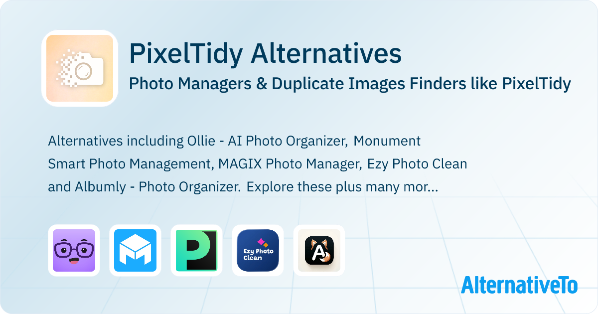 PixelTidy Alternatives - Explore Similar Software | AlternativeTo