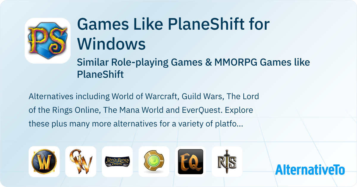 Games Like PlaneShift for Windows: Similar Role-playing Games ...