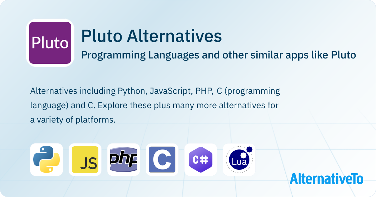 Pluto Alternatives: Top 12 Programming Languages & Similar Apps ...
