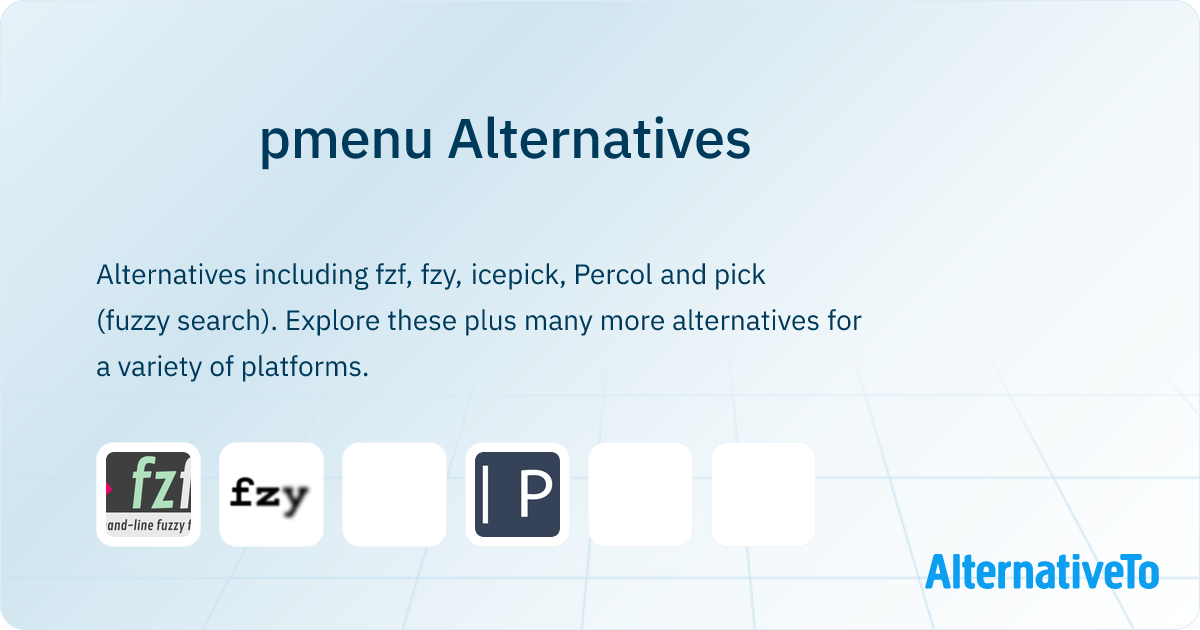 pmenu Alternatives - Explore Similar Software | AlternativeTo