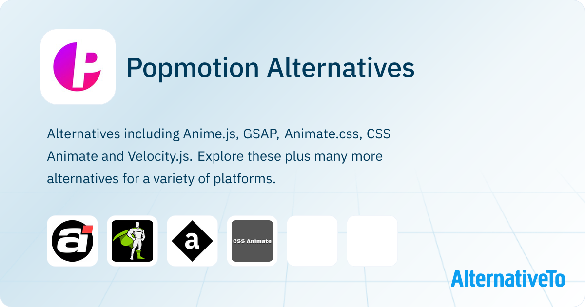 Popmotion Alternatives - Explore Similar Sites & Apps | AlternativeTo