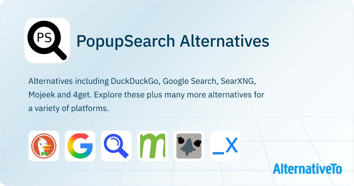 PopupSearch Alternatives - Explore Similar Extensions & Add-Ons ...