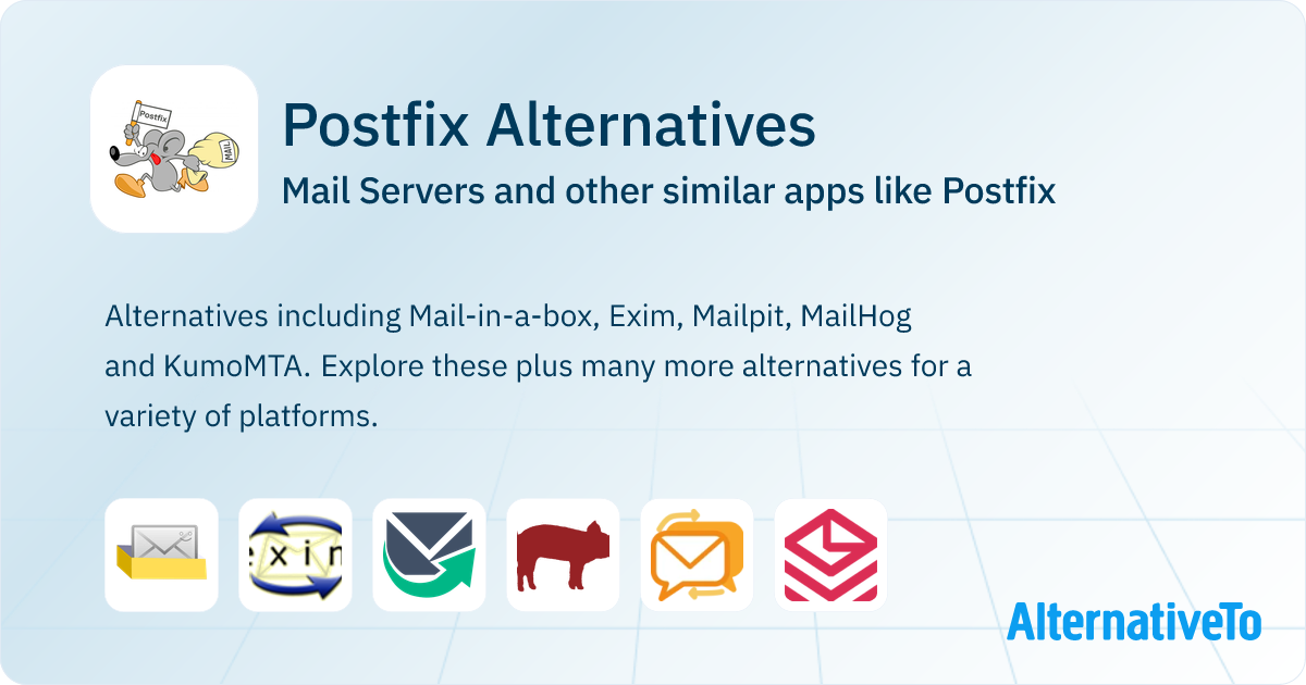 Postfix Alternatives: Top 12 Mail Servers & Similar Apps | AlternativeTo