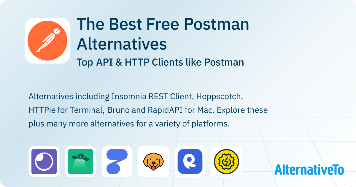 Best Postman Alternatives: 25+ free API / REST Development tools ...