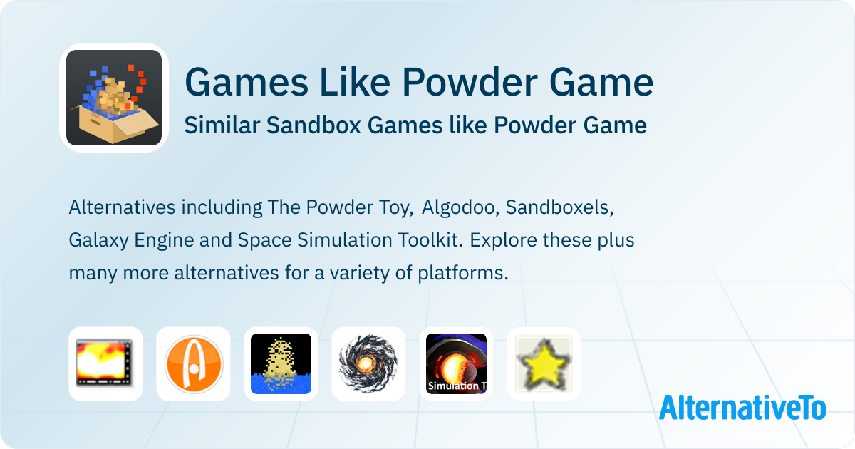 Games Like Powder Game: Similar Sandbox Games 2026 | AlternativeTo