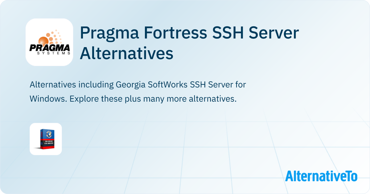 Pragma Fortress SSH Server Alternatives - Explore Similar Software ...
