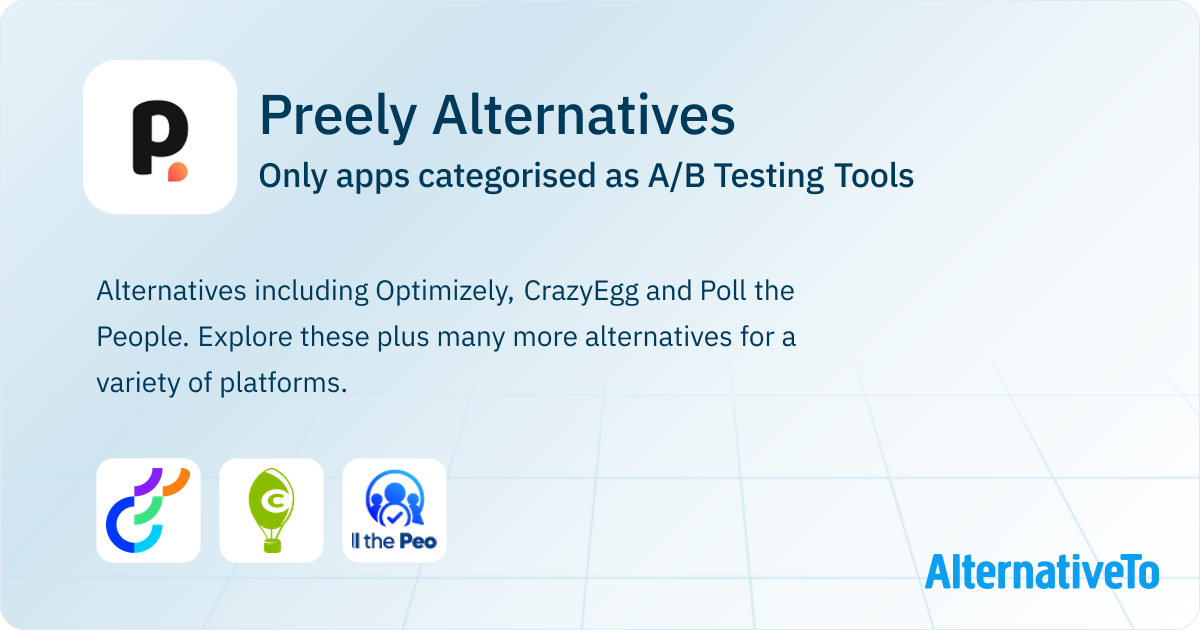 Preely Alternatives: Top 3 A/B Testing Tools | AlternativeTo