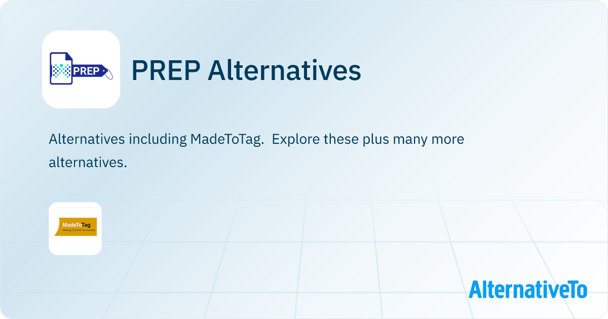 PREP Alternatives - Explore Similar Software | AlternativeTo