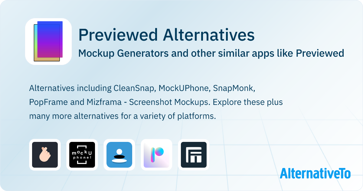 Previewed Alternatives: Top 4 Mockup Generators & Similar Websites ...