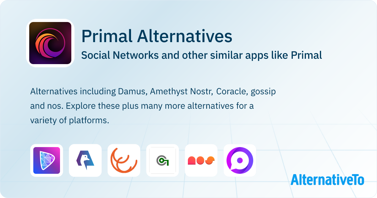 Primal Alternatives: Top 16 Social Networks & Similar Apps | AlternativeTo