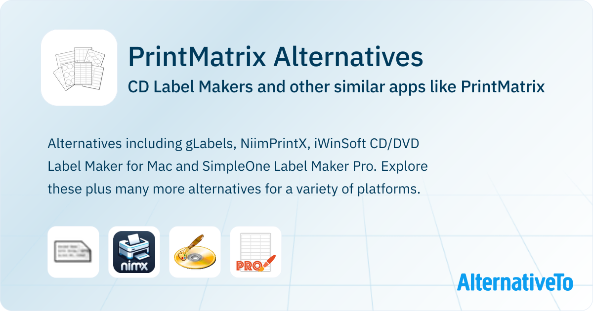 PrintMatrix Alternatives: Top 4 CD Label Makers & Similar Apps ...