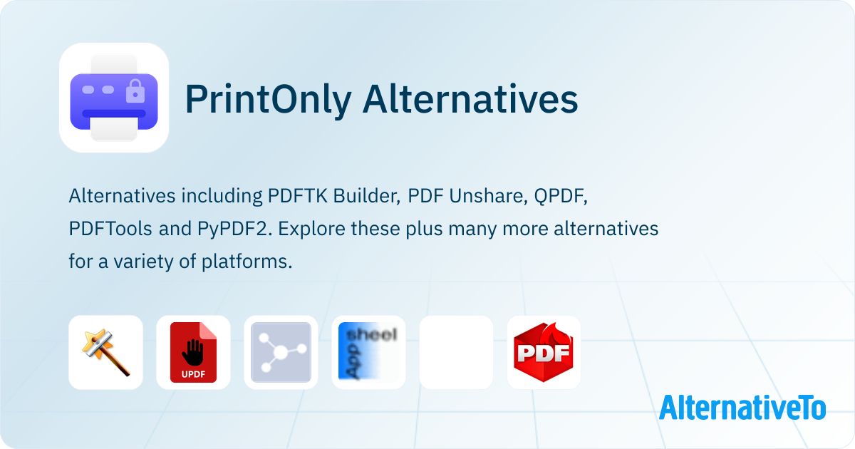 PrintOnly Alternatives - Explore Similar Software | AlternativeTo