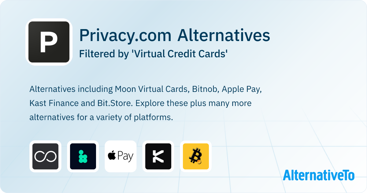 Privacy.com Alternatives filtered by 'Virtual Credit Cards' | AlternativeTo