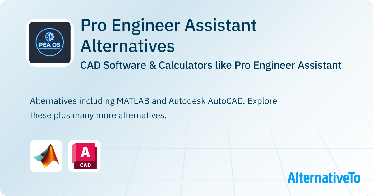 Pro Engineer Assistant Alternatives: Top 2 CAD Software | AlternativeTo