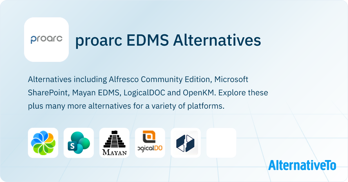 proarc EDMS Alternatives - Explore Similar Software | AlternativeTo