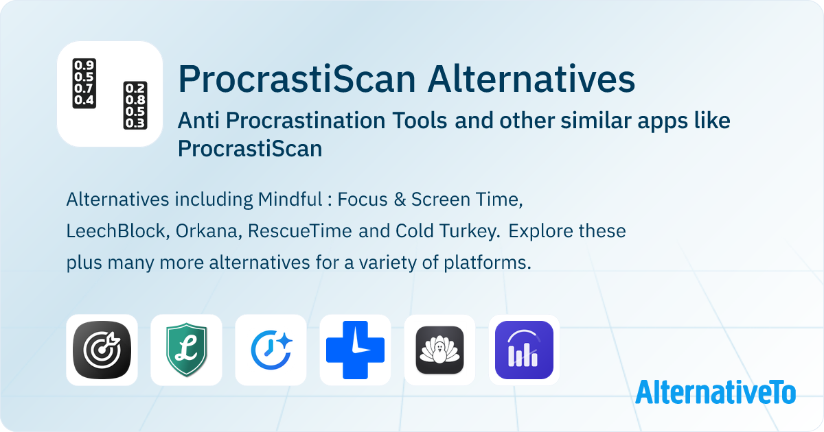 ProcrastiScan Alternatives: Top 12 Anti Procrastination Tools & Similar ...