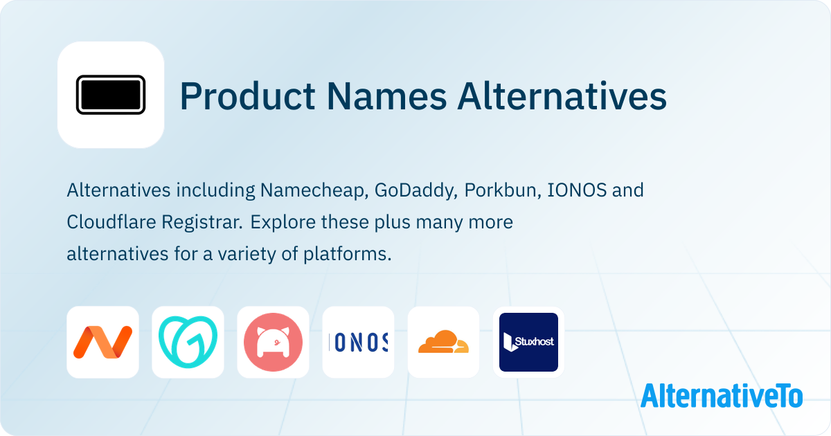 Product Names Alternatives - Explore Similar Sites & Apps | AlternativeTo