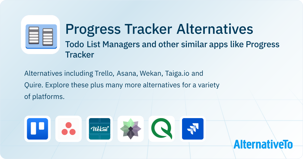 Progress Tracker Alternatives: Top 12 Todo List Managers & Similar Apps ...