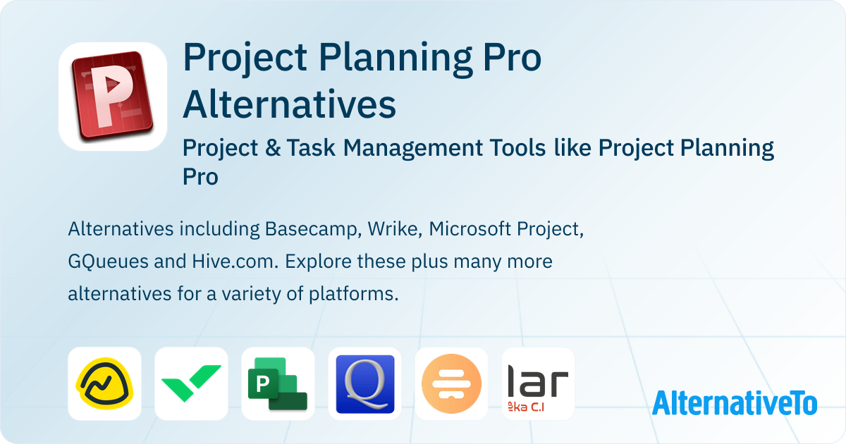 Project Planning Pro Alternatives: Top 14 Project Management Tools ...