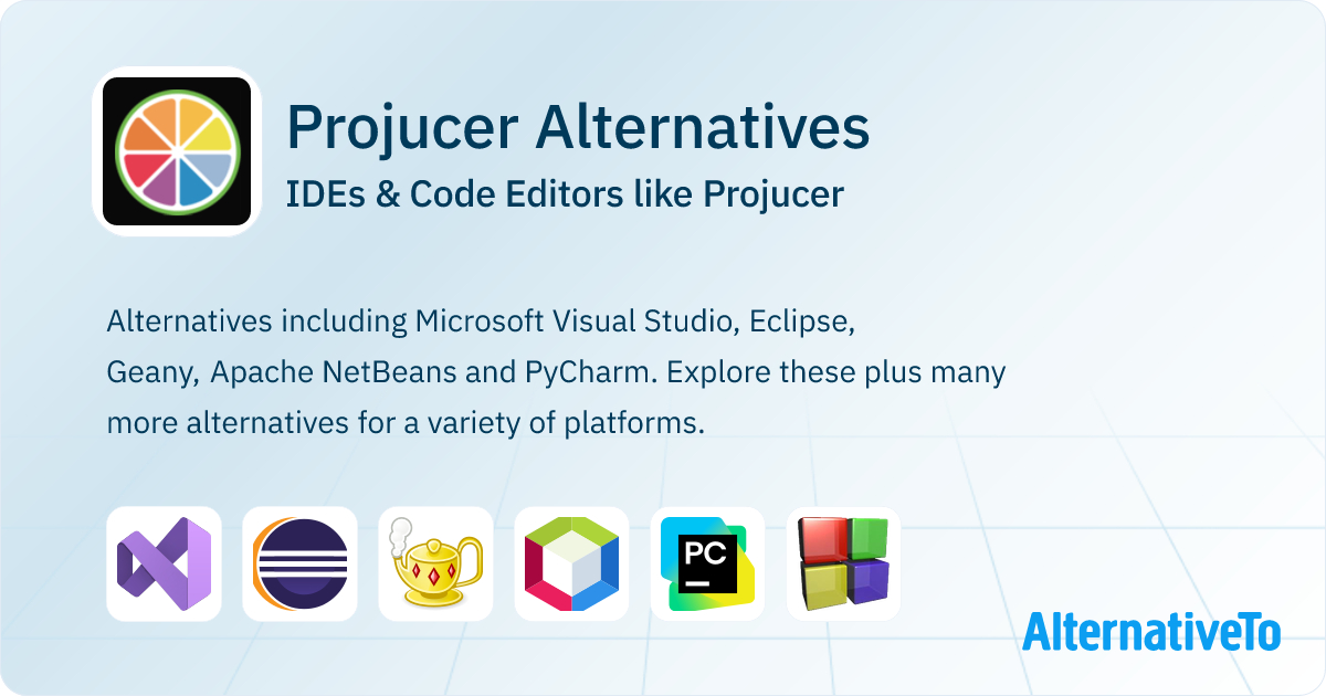 Projucer Alternatives: Top 12 IDEs & Code Editors | AlternativeTo
