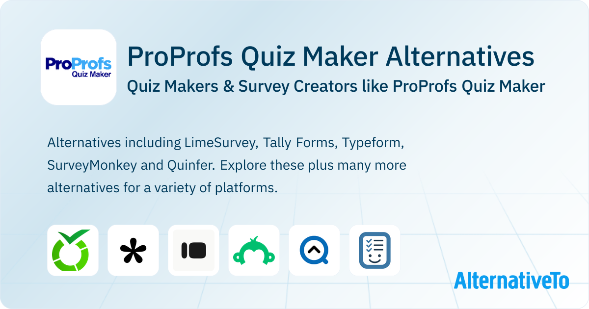 ProProfs Quiz Maker Alternatives: Top 12 Quiz Makers | AlternativeTo