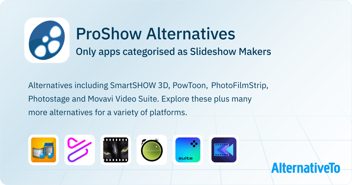 ProShow Alternatives: Top 12 Slideshow Makers | AlternativeTo