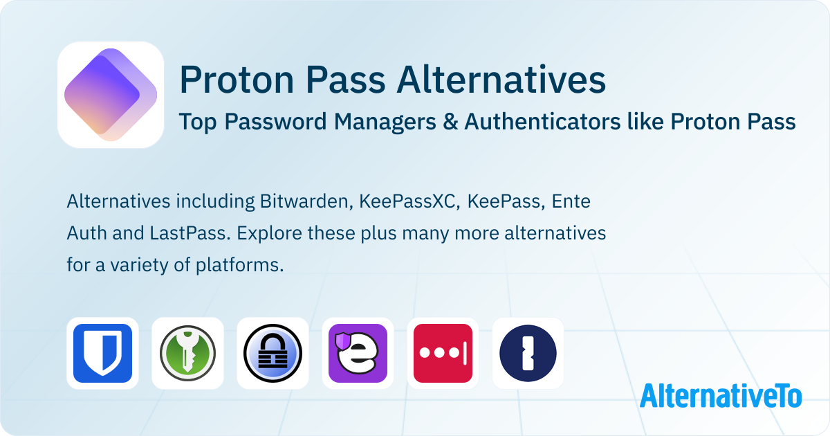 Great Proton Pass Alternatives: Top Password Managers in 2026 ...
