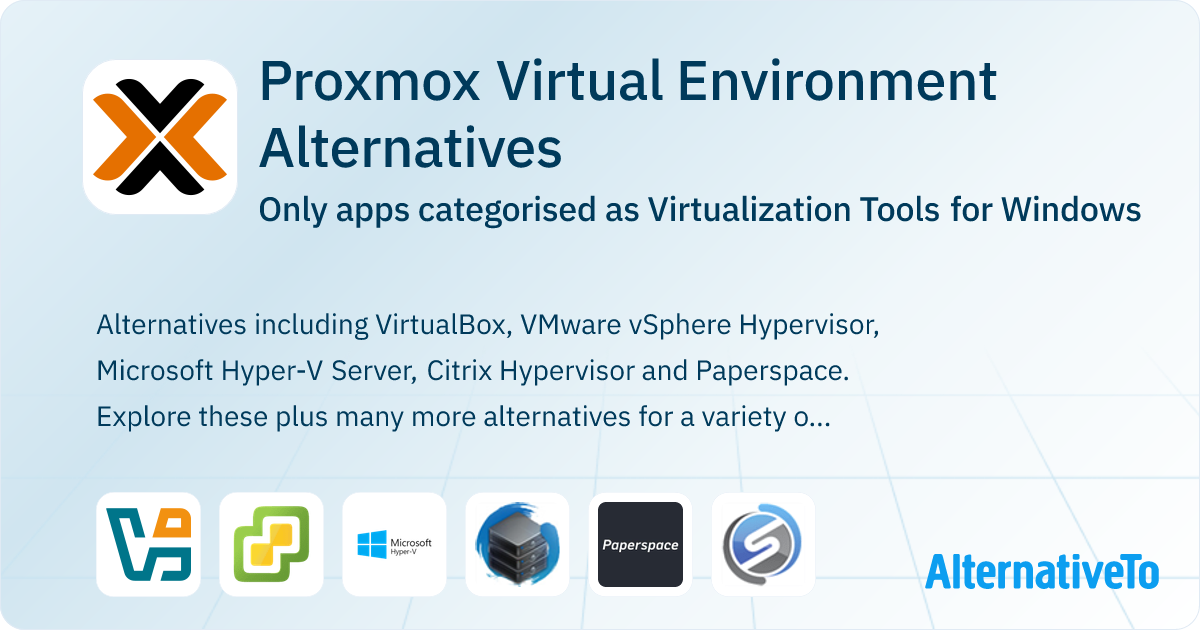 Proxmox Virtual Environment Alternatives for Windows: Top 6 ...