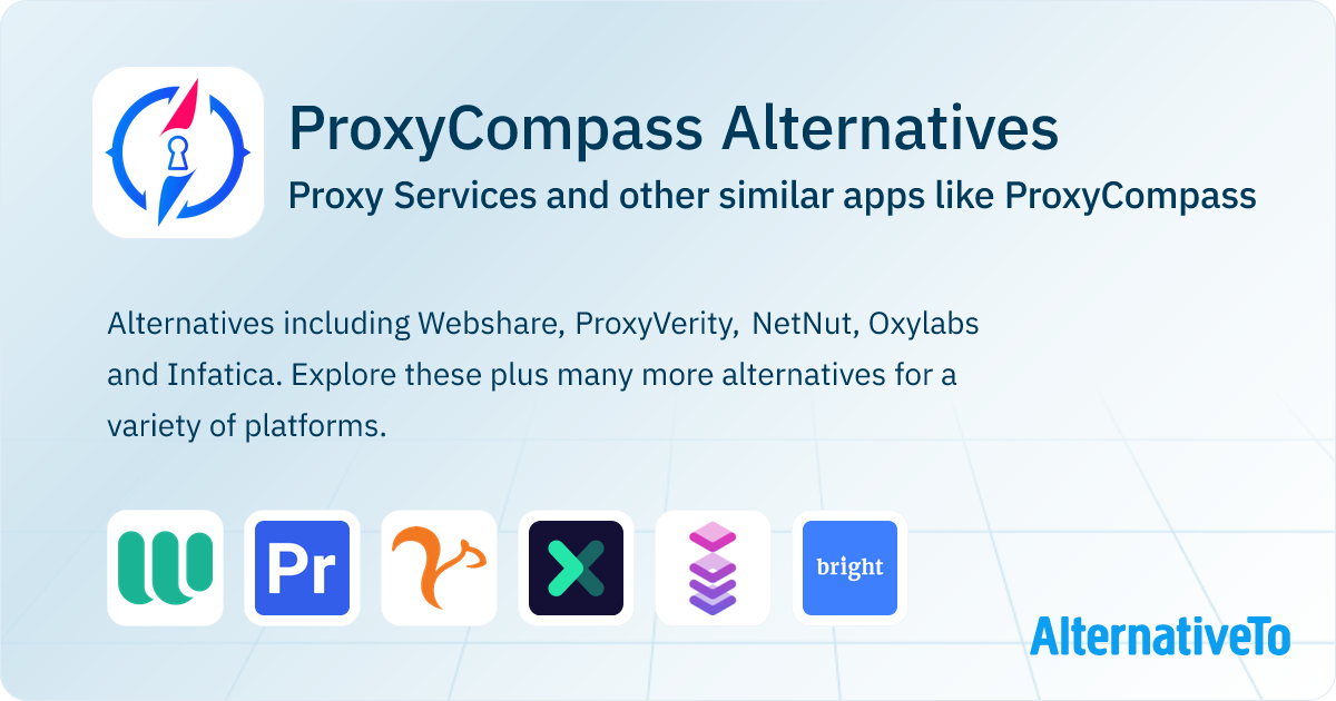 ProxyCompass Alternatives: Top 12 Proxy Services & Similar Apps ...